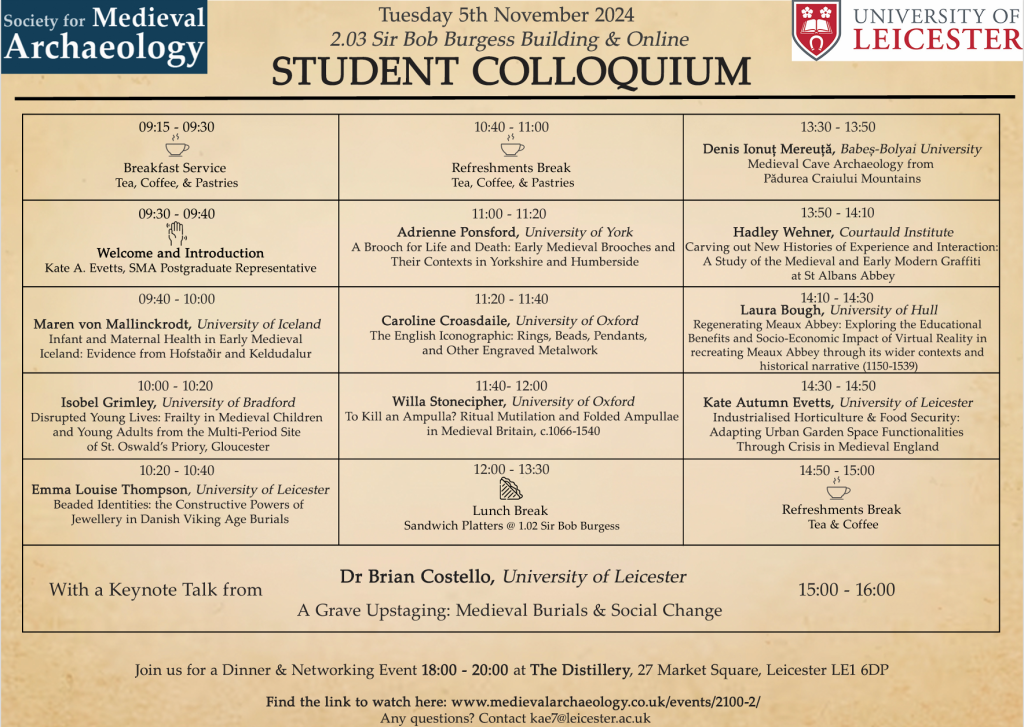 The Society for Medieval Archaeology | Student Colloquium – Keynote ...